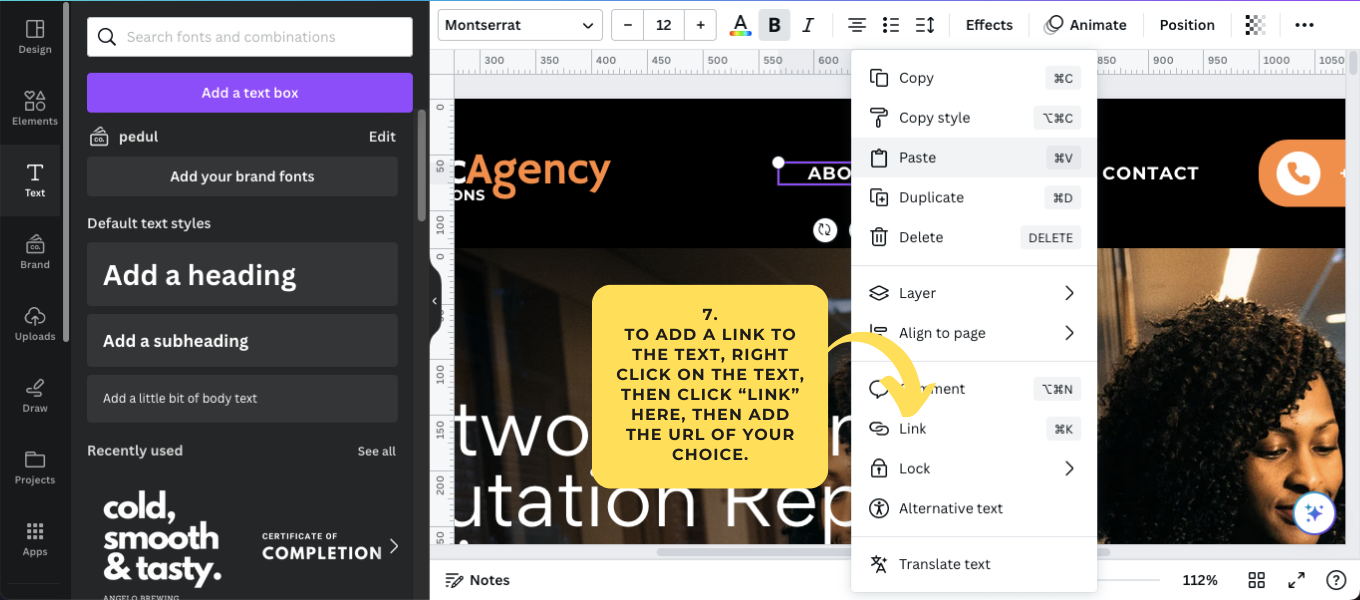 How To Create Your Canva Website Navigation Menu? - Kromatic Design Studio